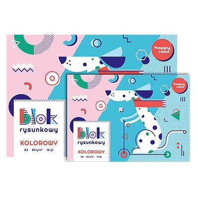 Blok Rysunkowy Kolorowy A4 Happy Color SklepPlastyczny Pl