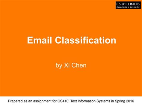 Email Classification Pdf