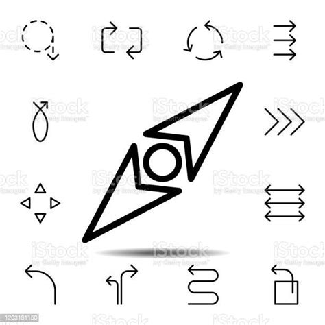Arrow Icon Simple Thin Line Outline Vector Element Of Arrow Icons Set