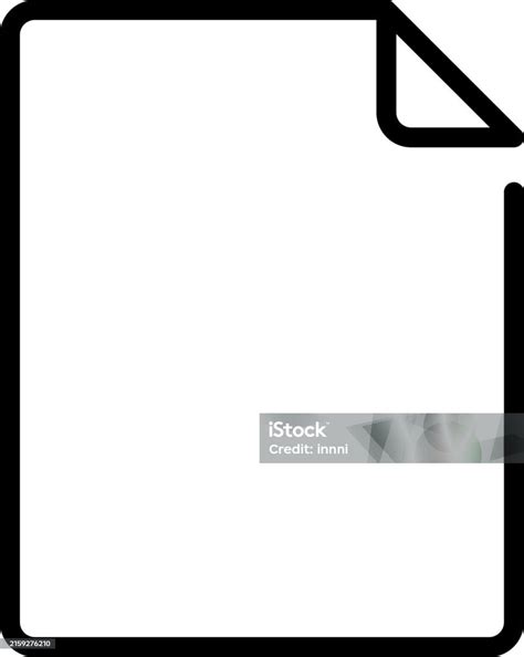 빈 파일 아이콘 파일 문서 아이콘 간단한 벡터 일러스트 편집 가능한 스트로크 검사 보기에 대한 스톡 벡터 아트 및 기타 이미지
