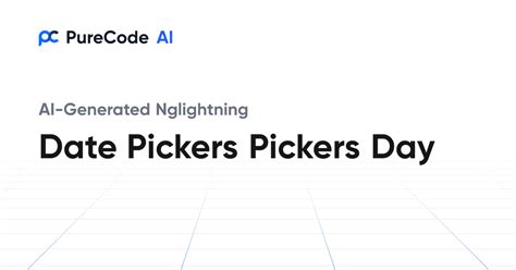 build great nglightning date pickers pickers day components faster