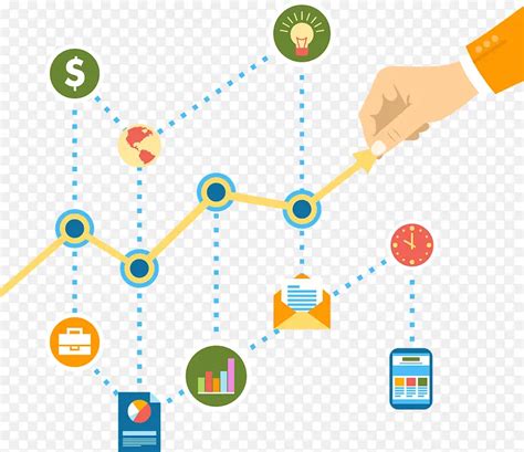 矢量手绘上升数据pptpng图片素材下载 图片编号9565930 Png素材网