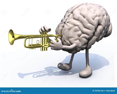 Brain With Arms And Legs Goes To Colored Graph That Showing Positive