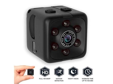 Mini Câmara Esportiva Slowmoose Visão Noturna Dv Infravermelho Vídeo Digital Automotivo Azul