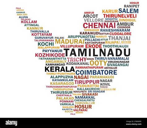 Kerala Map Hi Res Stock Photography And Images Alamy