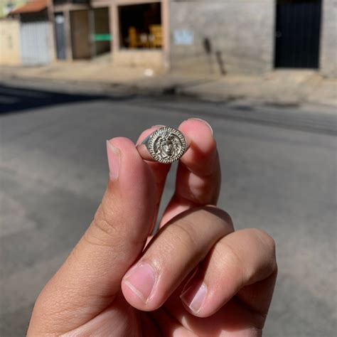 Dedeira De Prata Medusa Black Power Joias
