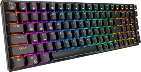 Royal Kludge RK100 RGB Red Switch 96% Black Wireless Mechanical ...
