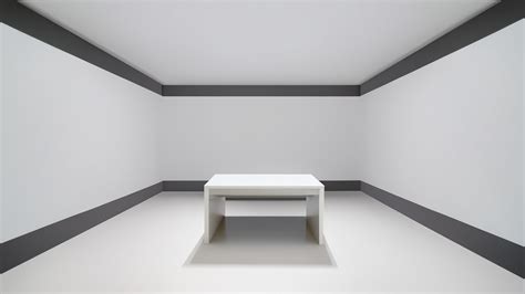 【フリー素材】何もない白い部屋と机（5枚）