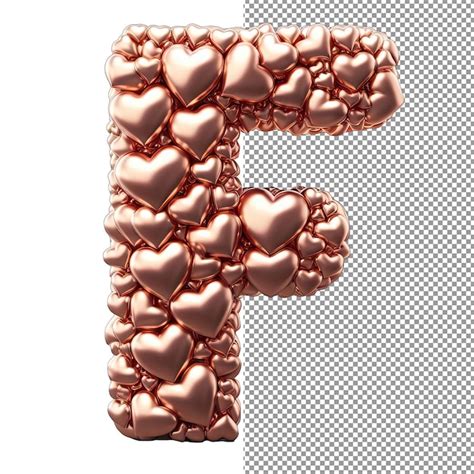 Letra 3d De Elegancia De Oro Rosa Archivo PSD Premium