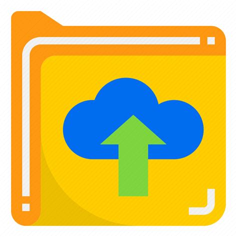 Folder Upload Server Cloud Network File Icon Download On Iconfinder