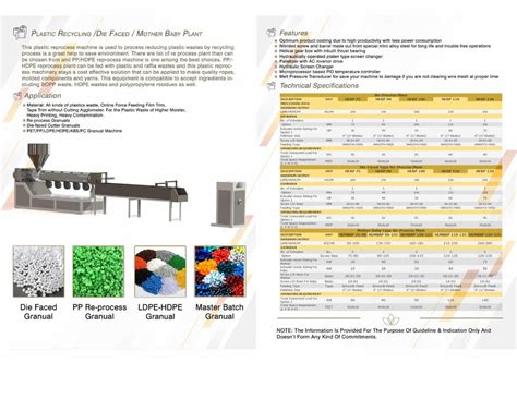 Plastic Reprocessing Plant Capacity 500 Kghr Production Capacity