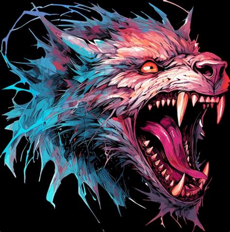 Premium Vector Vector Predator Beast Viral Ink Clipart