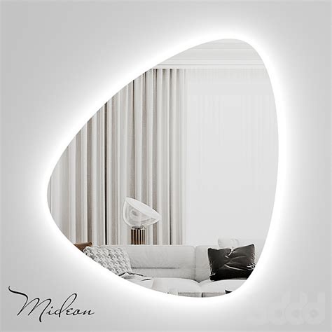Зеркало нестандартной формы с подсветкой Mideon «Stone-7» OM - Зеркала ...