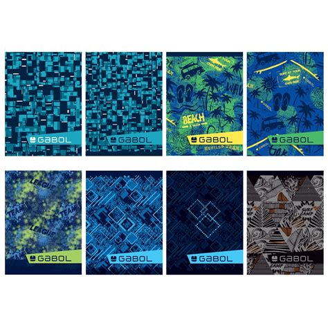 Тетрадка Gabol Формат А5 Широки редове Микс 80л Офсет За момче Опаковка от 10 бр Emag Bg