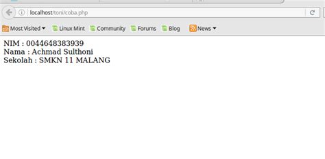 Struktur Dasar Php Dan Struktur Kondisi Php ~ Achmad Sulthoni Blc Telkom Klaten