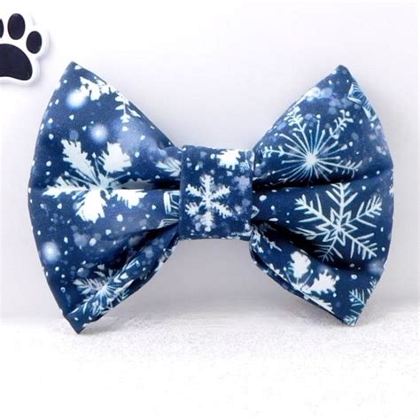 Snowflake Bow Tie Etsy