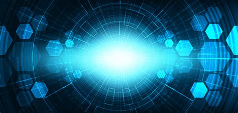 파란색 배경 미래에 미래 디지털 회로 네트워크 빛 및 속도 기술 개념 디자인 벡터 일러스트 레이 션 0명에 대한 스톡 벡터 아트 및 기타 이미지 Istock