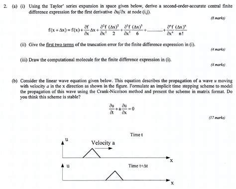 Solved A I Using The Taylor Series Expansion In Space
