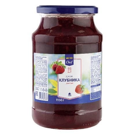 Джем Metro Chef клубничный 1,15 кг купить на OZON по низкой цене ...