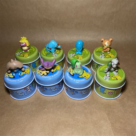 Yahooオークション 8体セット ポケモン 缶ケース フィギュア ミニポ