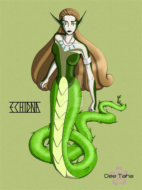 Echidna Greek Mythology By Deeashraftaha On Deviantart