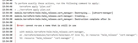 Error Cannot Re Use A Name That Is Still In Use On Re Creation Of Helm Chart Helmrelease