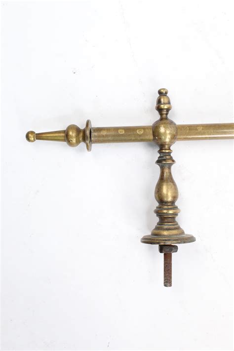 Antique Brass Curtain Pole And Brackets