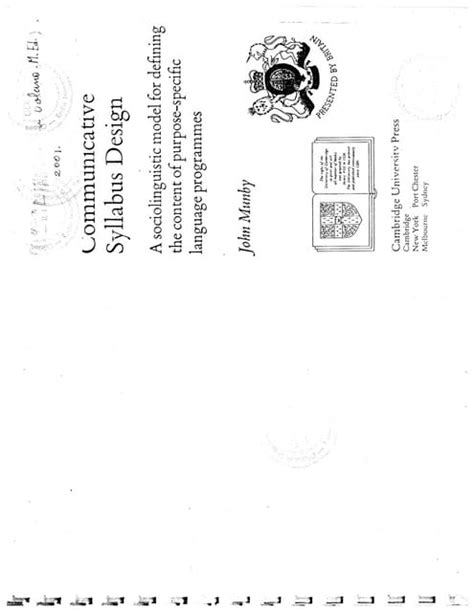 Communicative Syllabus Design Pdf