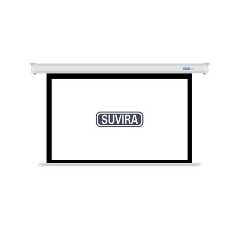 White Motorized Projection Screen For College Screen Size 60x80 At