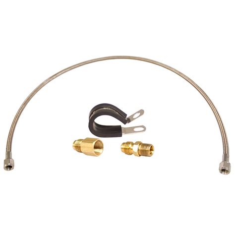 Glowshift Sensor Relocation Hose Kit For Oil And Fuel Pressure Sensors