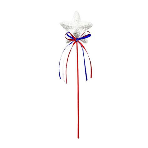 Slynshome Patriotic Glitter Star Stemsindependence Day Artificial