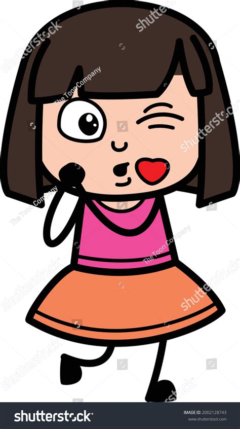 Cartoon Japanese Girl Love Kiss Stock Vector Royalty Free 2002128743 Shutterstock