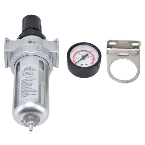 Compressed Air Filter Regulator Combo Pressure Gauge Kit Water