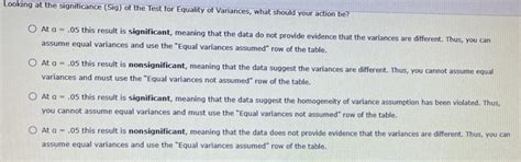 Solved 1 Interpreting Statistical Software Output For An