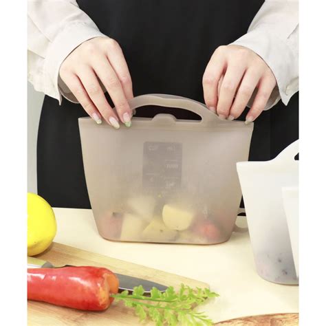 ︎台灣現貨 快速出貨 ︎ 日本連線 日本代購 3coins Kitinto矽膠保鮮袋可微波冷藏冷凍700mland10 蝦皮購物