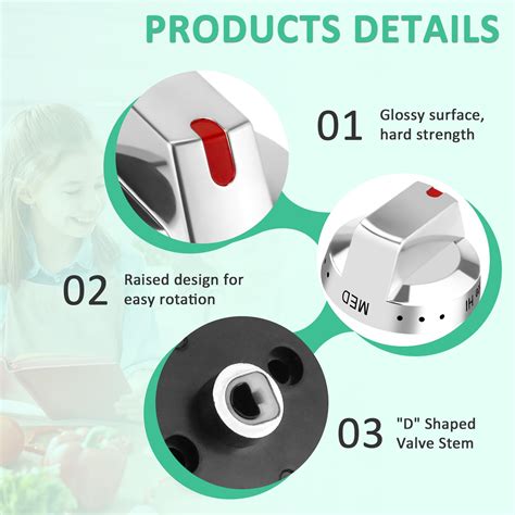 Miflus Dg64 00473a Stove Knobs Replacements Compatible