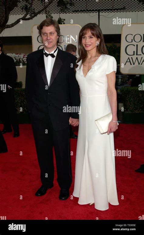 Los Angeles Ca January 21 2001 Actress Lena Olin And Director Lasse
