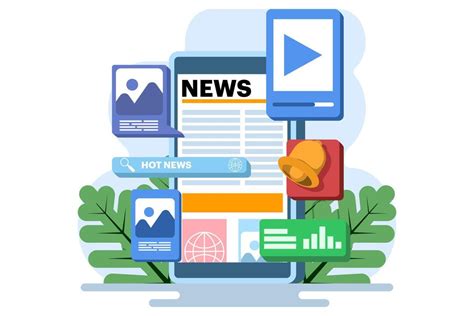 Online News Coverage Vector Art Icons And Graphics For Free Download
