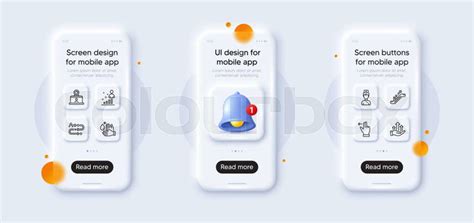 Escalator Stats And Journey Path Line Icons Pack 3d Phone Colourbox