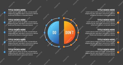 Premium Vector Process Workflow Do And Dont Comparison Chart
