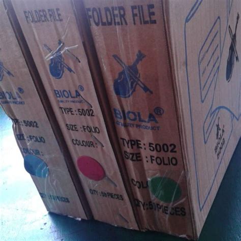 Map Kertas Biola Biru