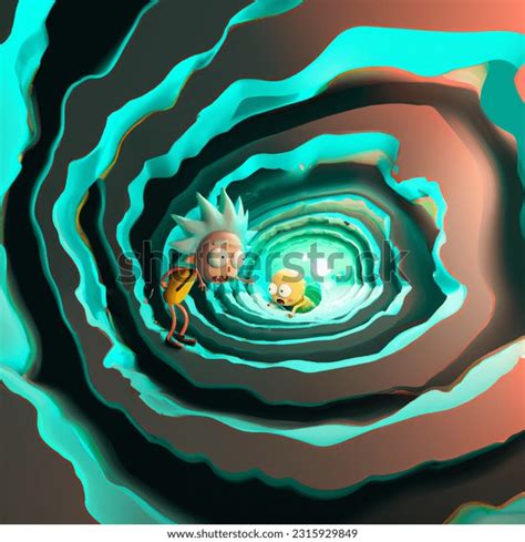 Animated Character 3d Image Rick Morty Ai Generated Image 2315929849