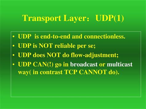 Transport Layer：udpandtcp Commonalities Ppt Download