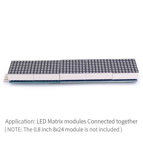 Rcmall Módulo De Pantalla Led De Matriz De Puntos 5 Piezas 08