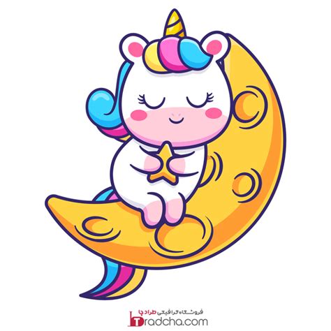 دانلود فایل دوربری شده اسب تک شاخ کارتونیpng فروشگاه طرادچا