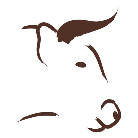 Brown Ox Head Png Svg Design For T Shirts
