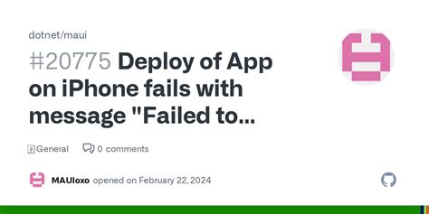 Deploy Of App On Iphone Fails With Message Failed To Execute Devicectl · Dotnet Maui
