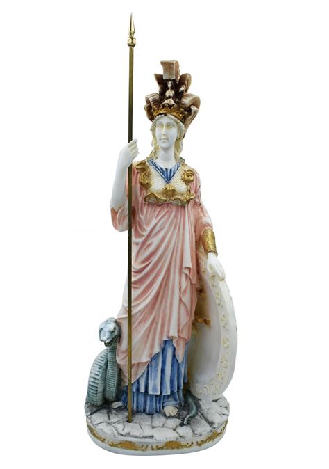 Athena Figurine Olympian God Gold Athena Statue Greek Mythology Athena