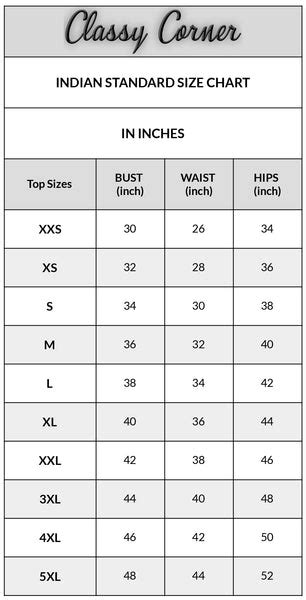 Measurement Chart For Women