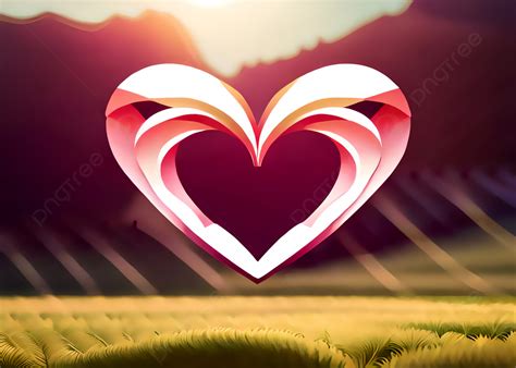 빛나는 핑크 사랑 마음 배경 사랑 마음 배경 배경 일러스트 및 사진 무료 다운로드 Pngtree